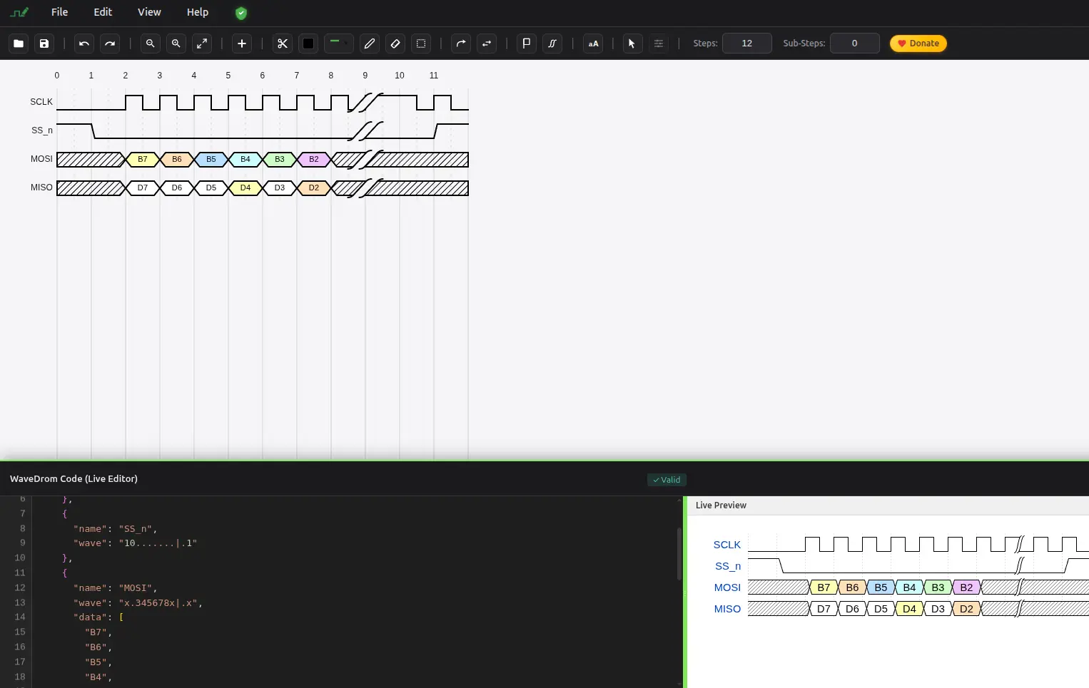 Online Timing Diagram Tool - Wave Paint